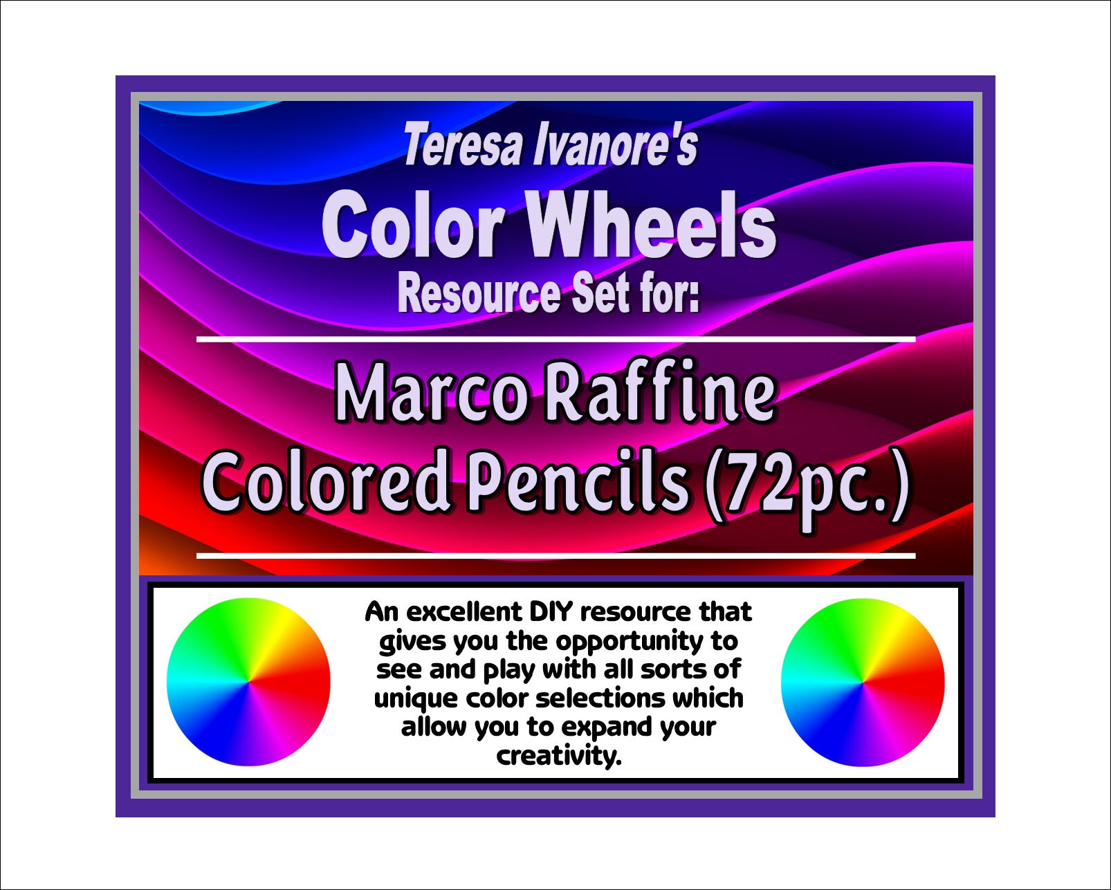 Marco Raffine Pencils 72pc. Color Wheel Set by Teresa Ivanore - Etsy