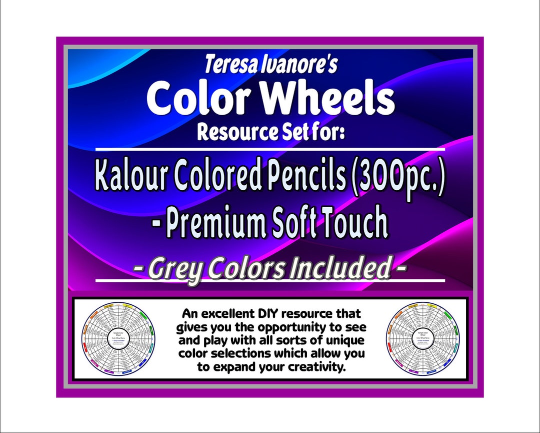 Kalour Colored Pencils (300pc.) - Premium Soft Touch - (greytones ...