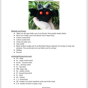 Mothman Stress Ball DIGITAL Amigurumi Pattern - Etsy