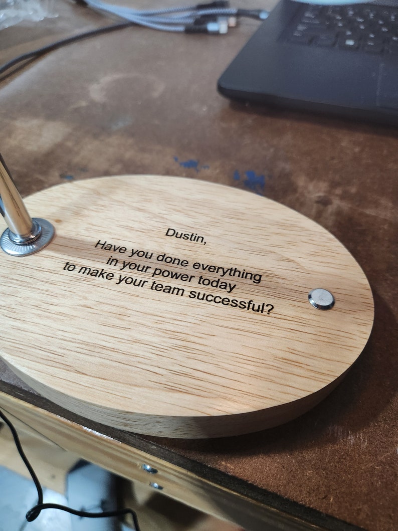 Engraved Magnetic Levitating Lamp - Etsy