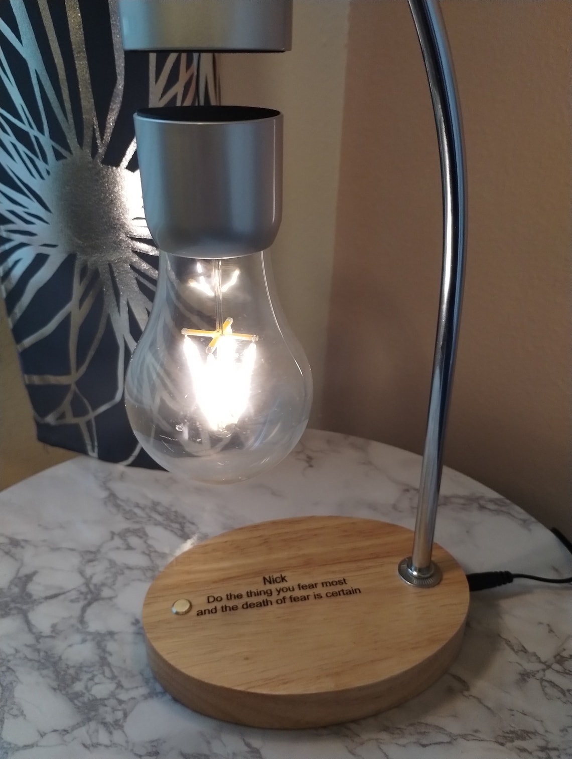 Engraved Magnetic Levitating Desk Lamp - Personalized Gift - Etsy