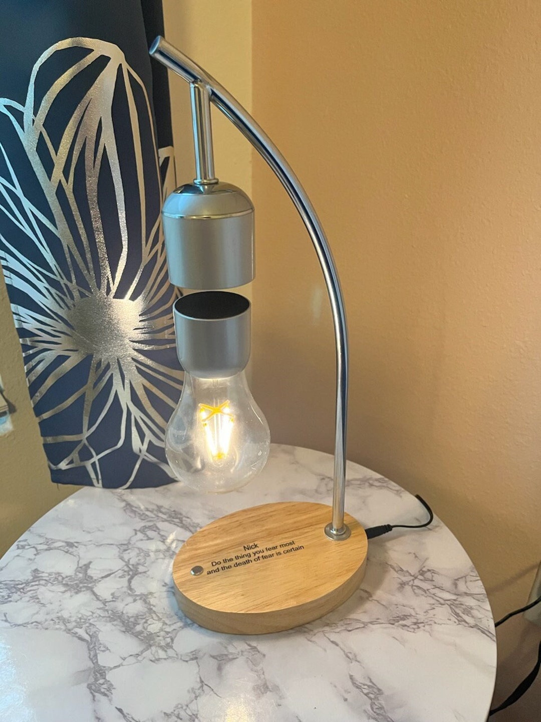 Engraved Magnetic Levitating Lamp - Etsy