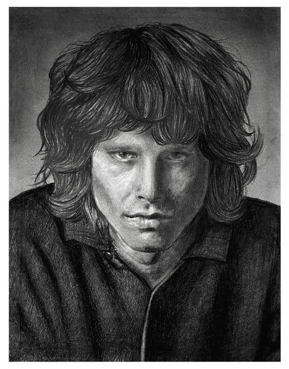 Jim Morrison Original Drawing | Etsy