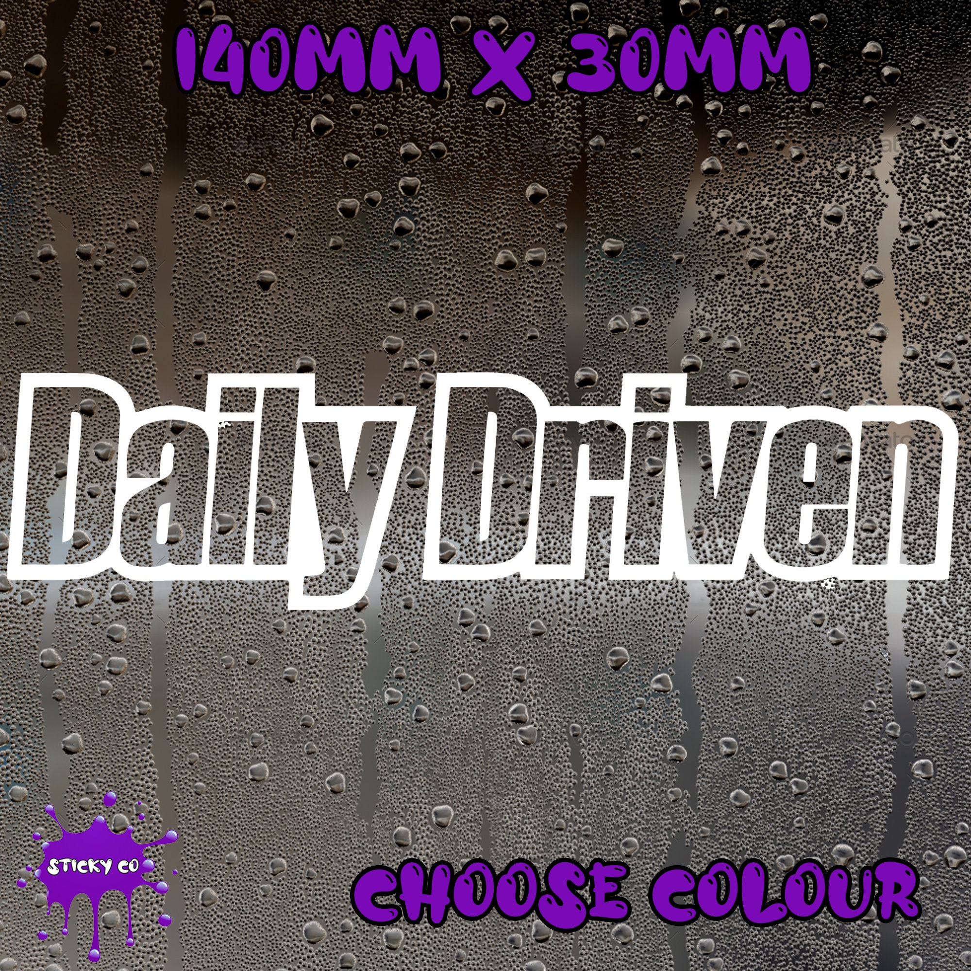 Daily Driven Car Sticker Window Sticker Bumper Decal Vinyl | Etsy