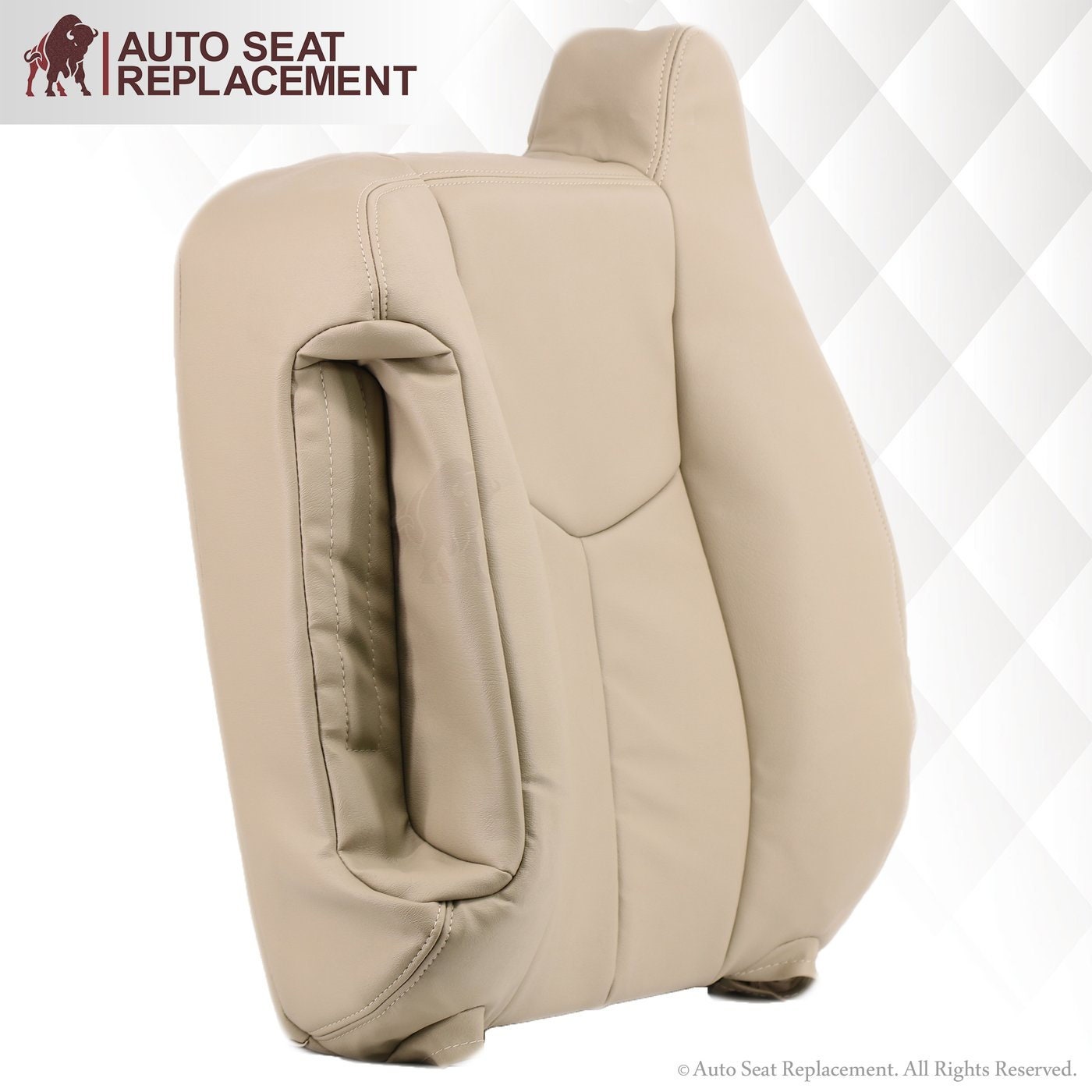 Chevy Silverado Tahoe Suburban Seat Cover: Light Tan Synthetic Leather ...