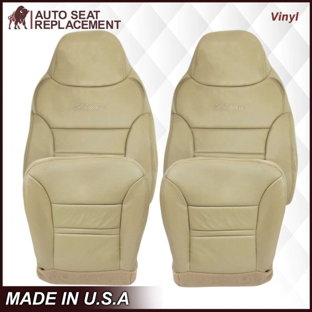 Ford Excursion Limited Vinyl Seat Cover (2000-2001) - Medium Parchment ...