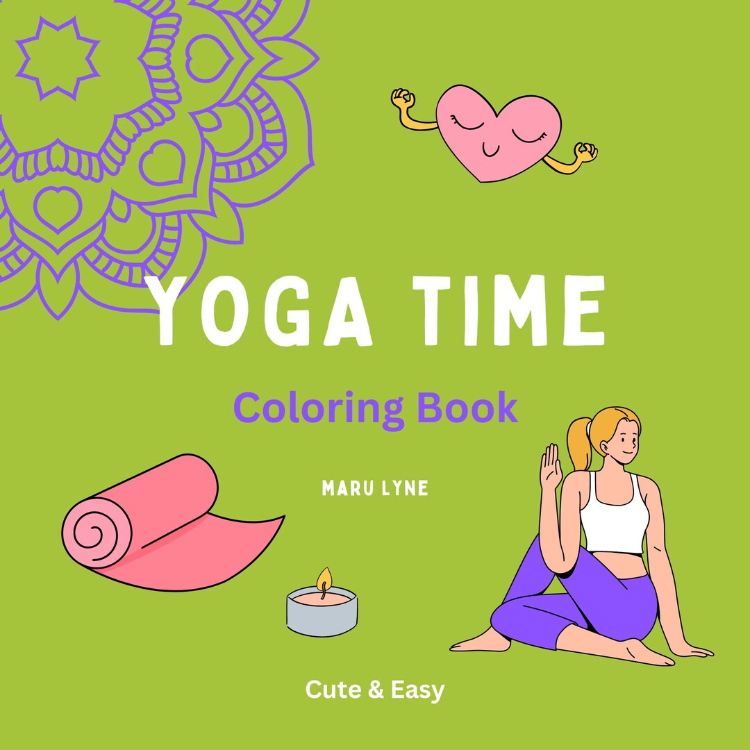 Yoga Time Coloring Book - Instant Download - Cozy Vibes - Autumn Winter ...