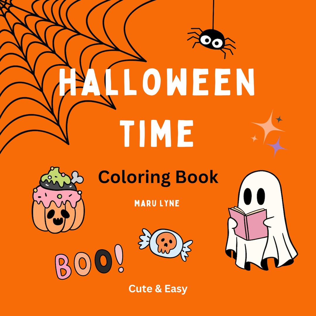 Halloween Time Coloring Book Instant Download Autumn Fall Vibes Winter ...