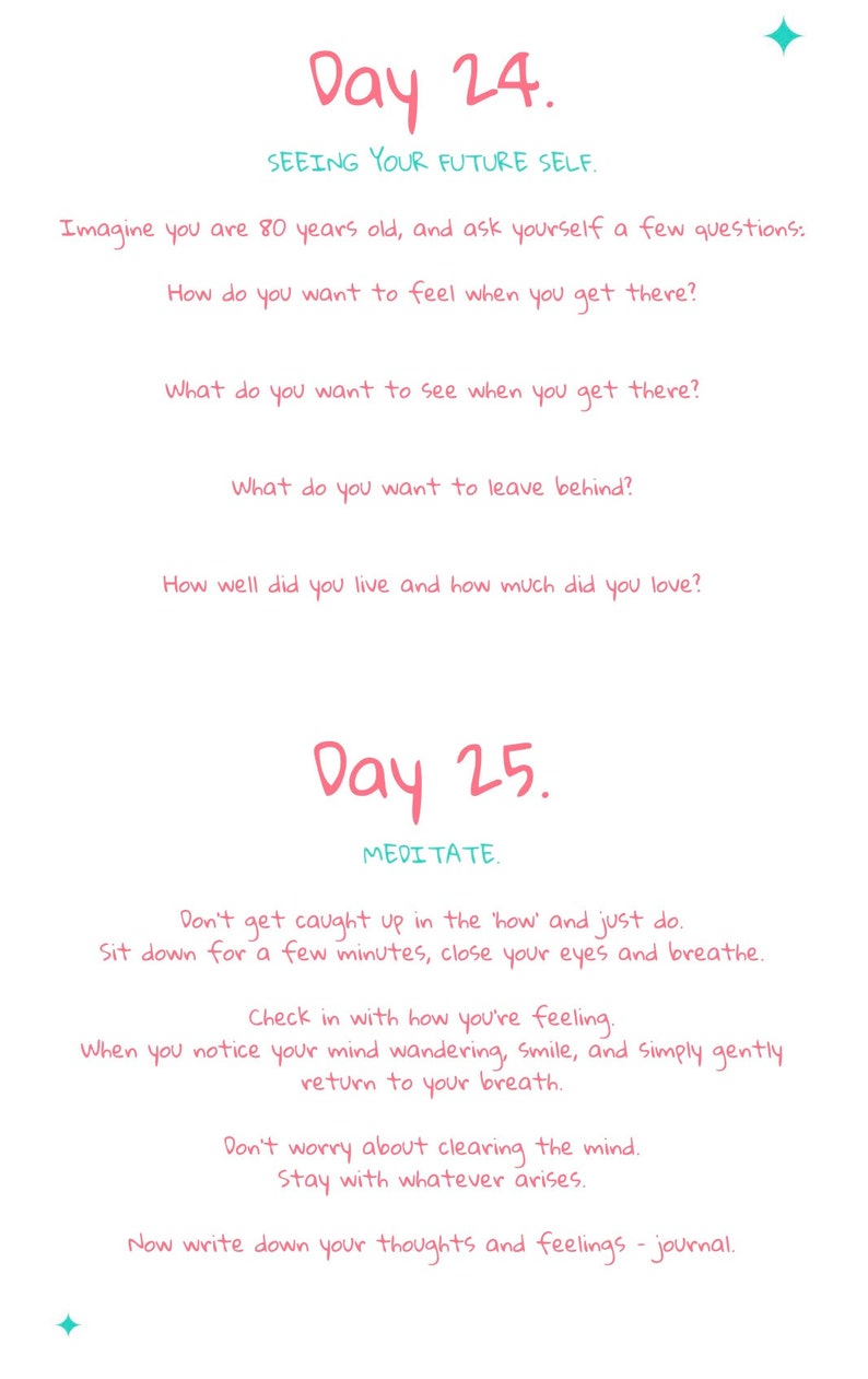 30-day Self-development Workbook Free Gift Self-discovery - Etsy