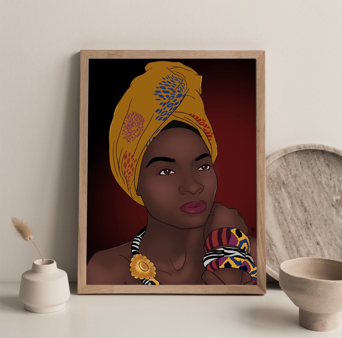 Black Woman Art African American Art Instant Download Etsy