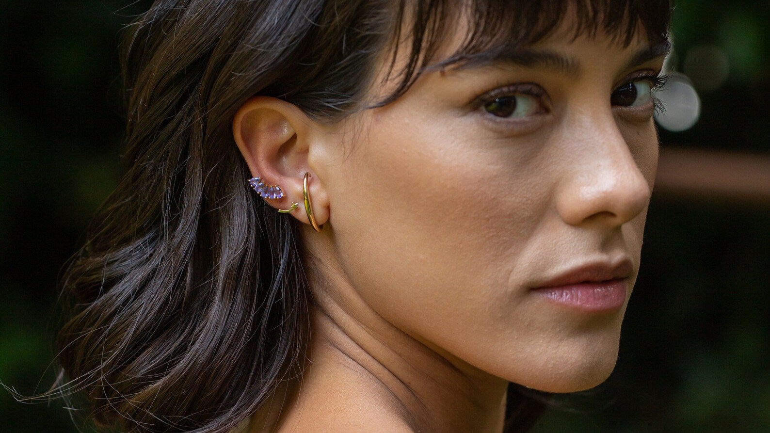 14k Gold Shooting Star Earrings, Solid Gold Earrings, Unique Real Gold ...