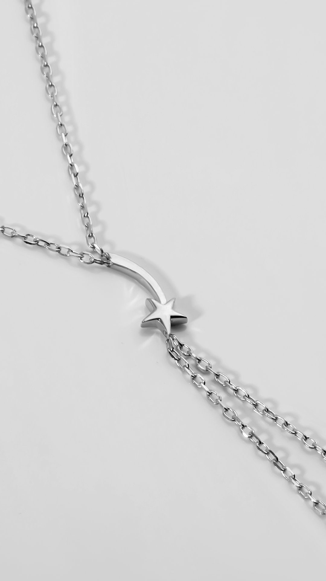 14K Solid Gold Shooting Star Hand Chain Bracelet, Yellow Gold Shooting ...