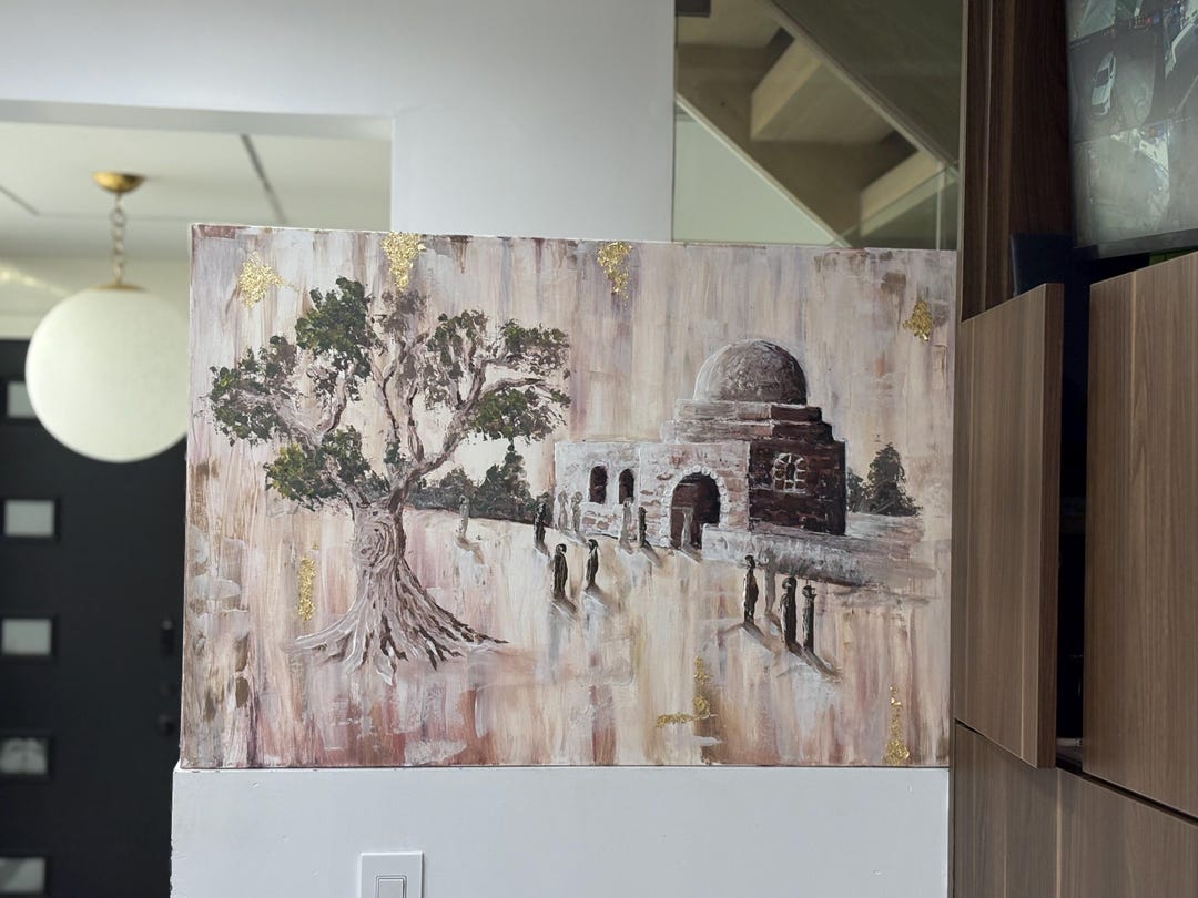 Mama Rochel ORIGINAL Acrylic Exclusive Painting 14k Gold 3D , Religious ...