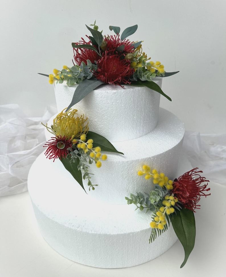 Australian Native Flower Wedding Cake Topper: Yellow Wattle ...