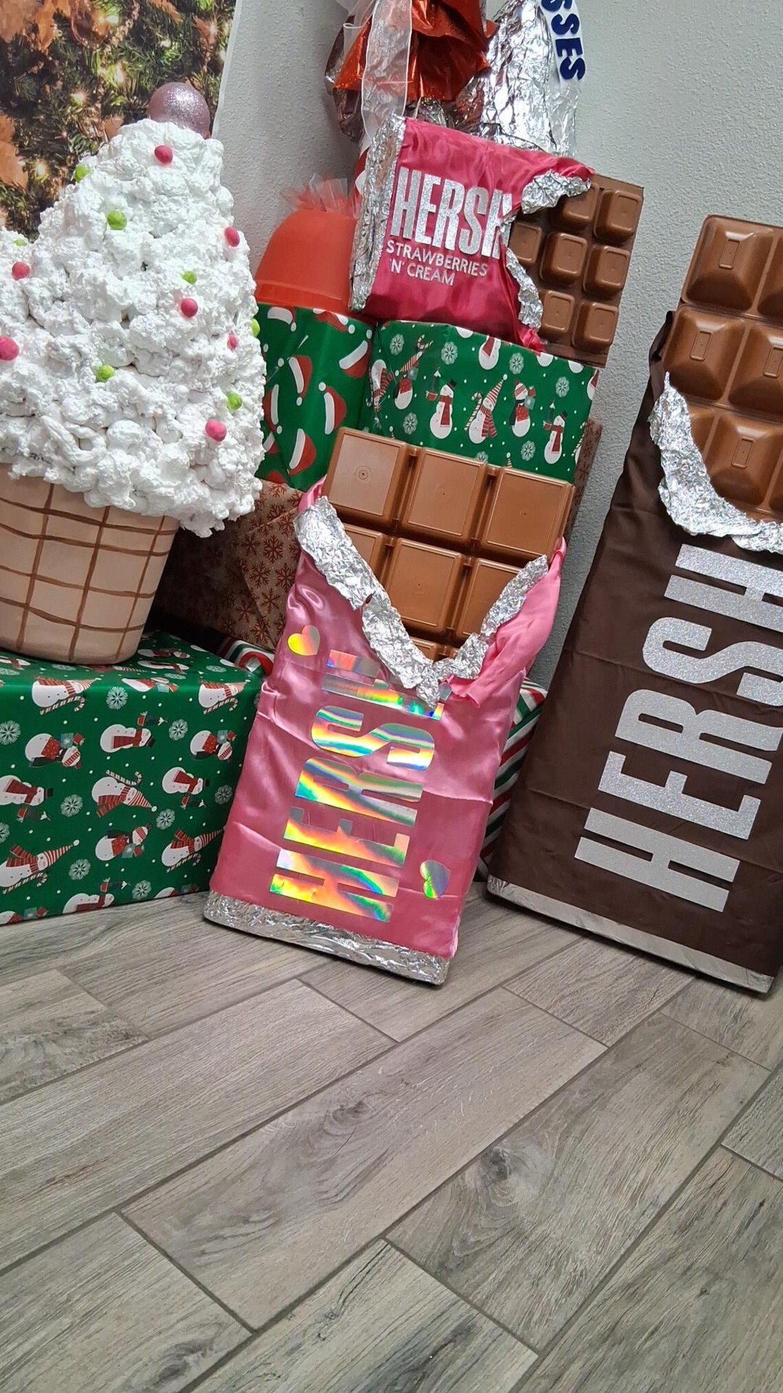 Christmas Themed Props, Candyland Decorations, Ice Cream Cone Prop ...