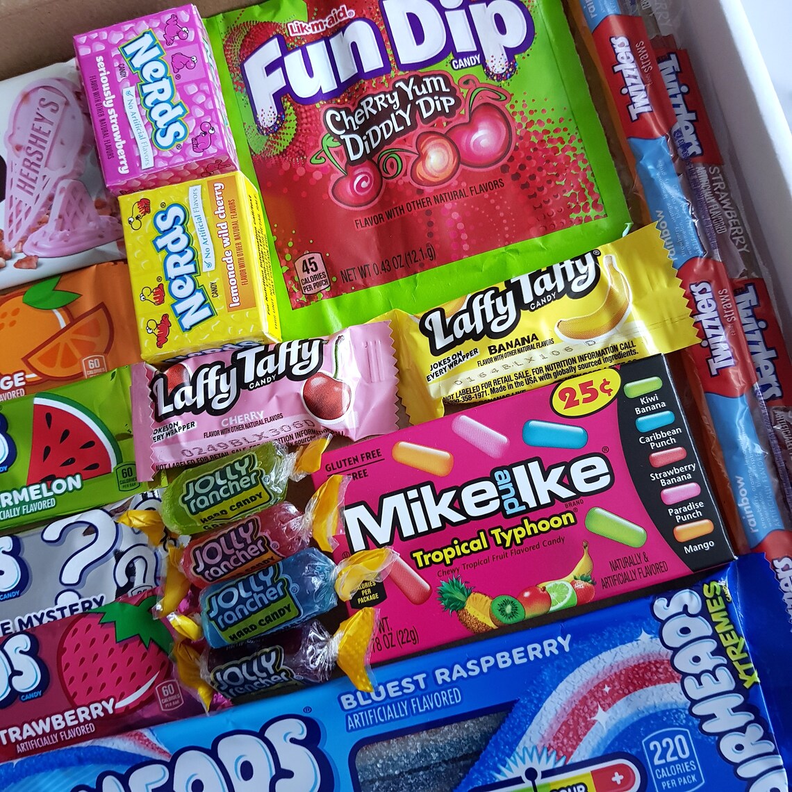 American Candy Box obstaculiza a las ojivas nerds Mike & Ike - Etsy España