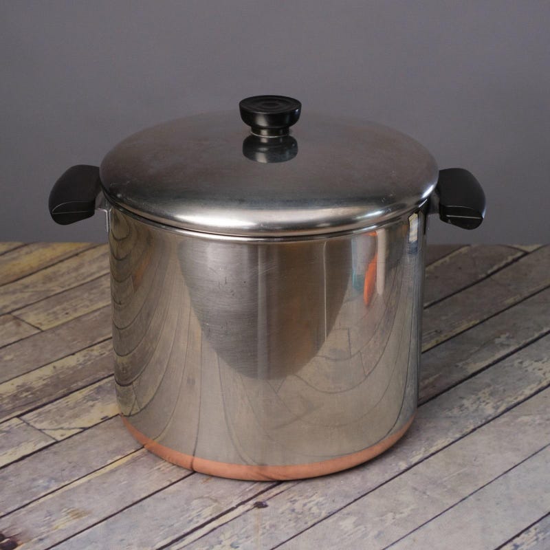 Copper Flat Bottom Pots - Etsy