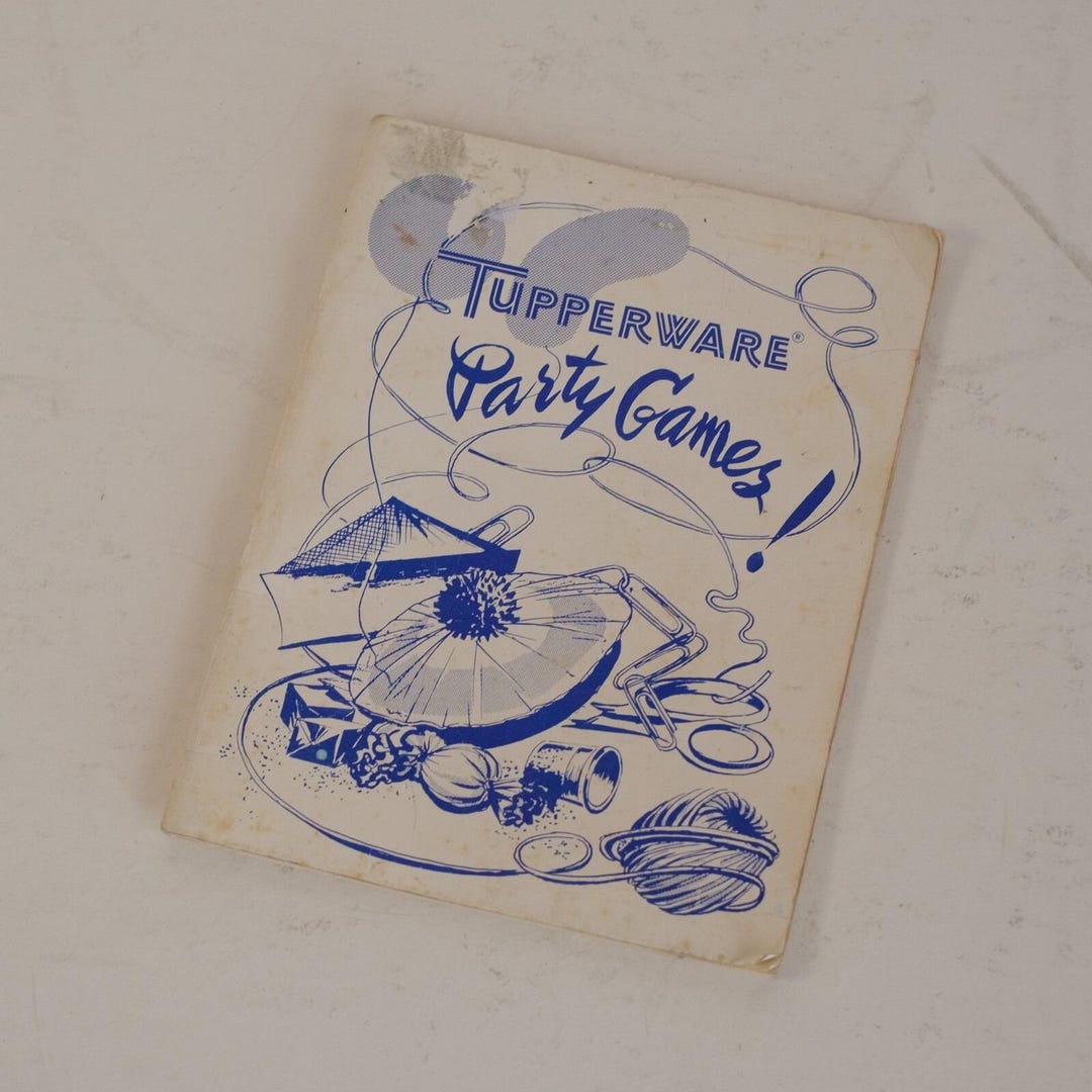 TUPPERWARE Party Games Book 1950s 4.5" by 6" Home Parties Good ...
