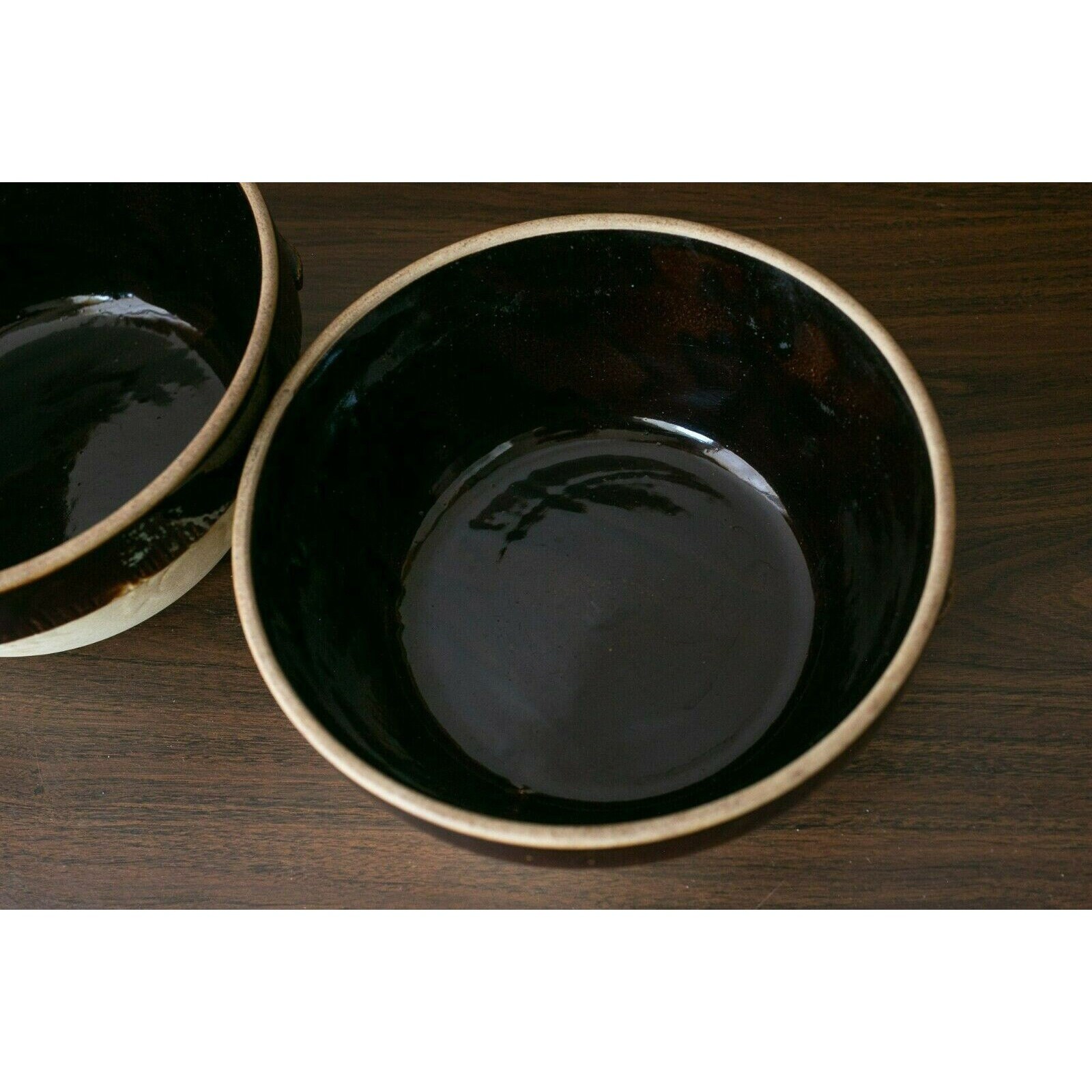 Vintage COOK RITE STONEWARE Crock Mixing Nesting Bowls Brown - Etsy