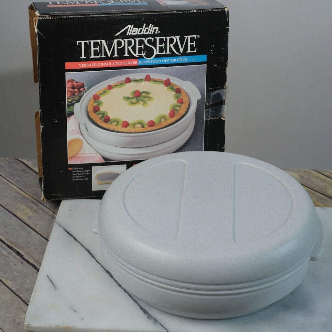 ALADDIN TEMPRESERVE Insulated Pie Carrier Server With Pyrex 9" Glass ...