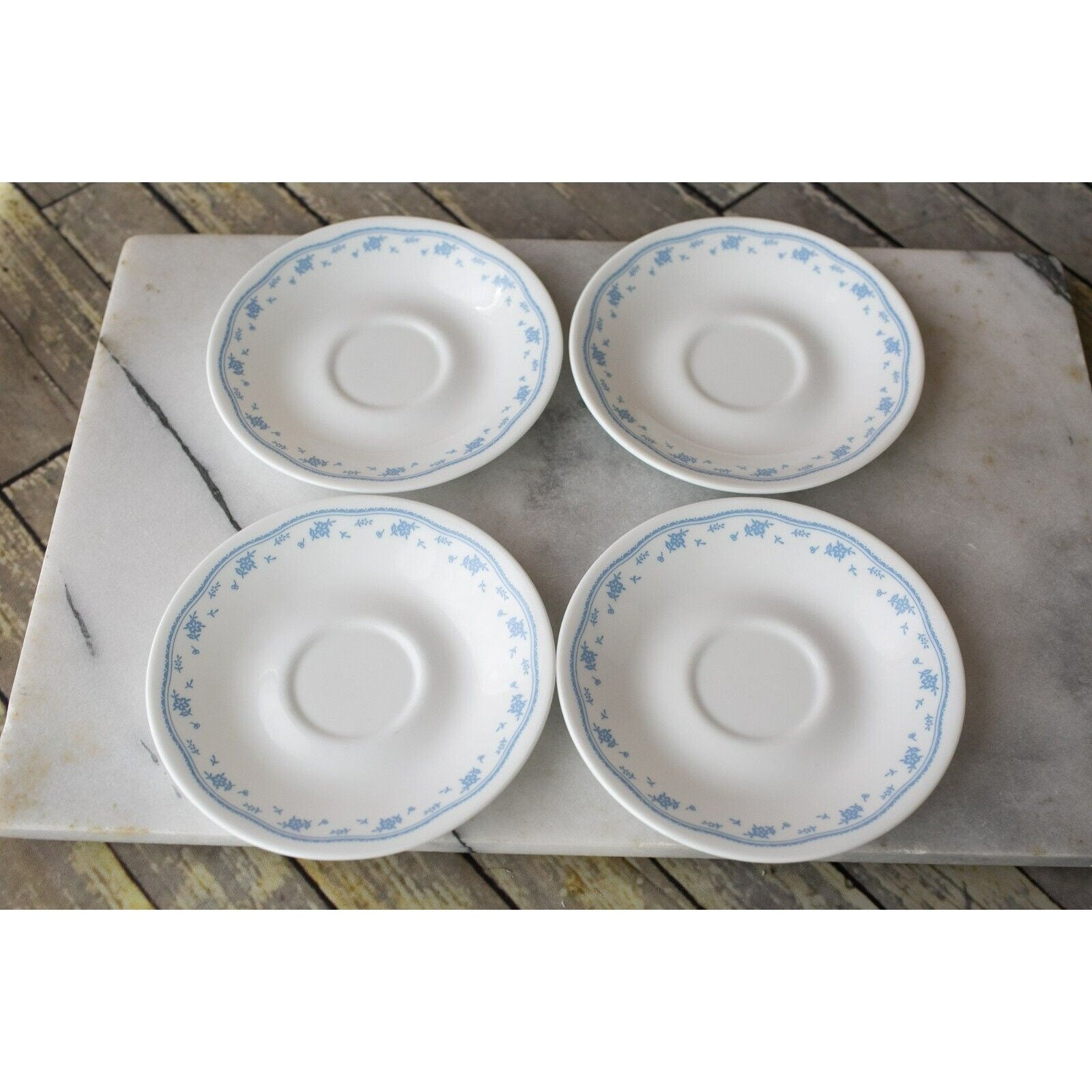 CORELLE by Corning Morning Blue Coffee Cups and Saucers 8 Pieces Total ...