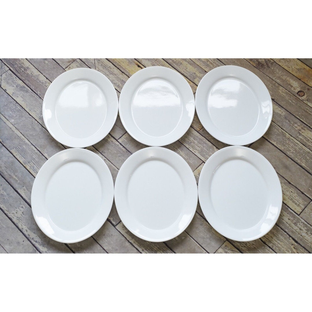 Vintage COMCOR by Corning Commercial Restaurant Oval Platters White 9. ...
