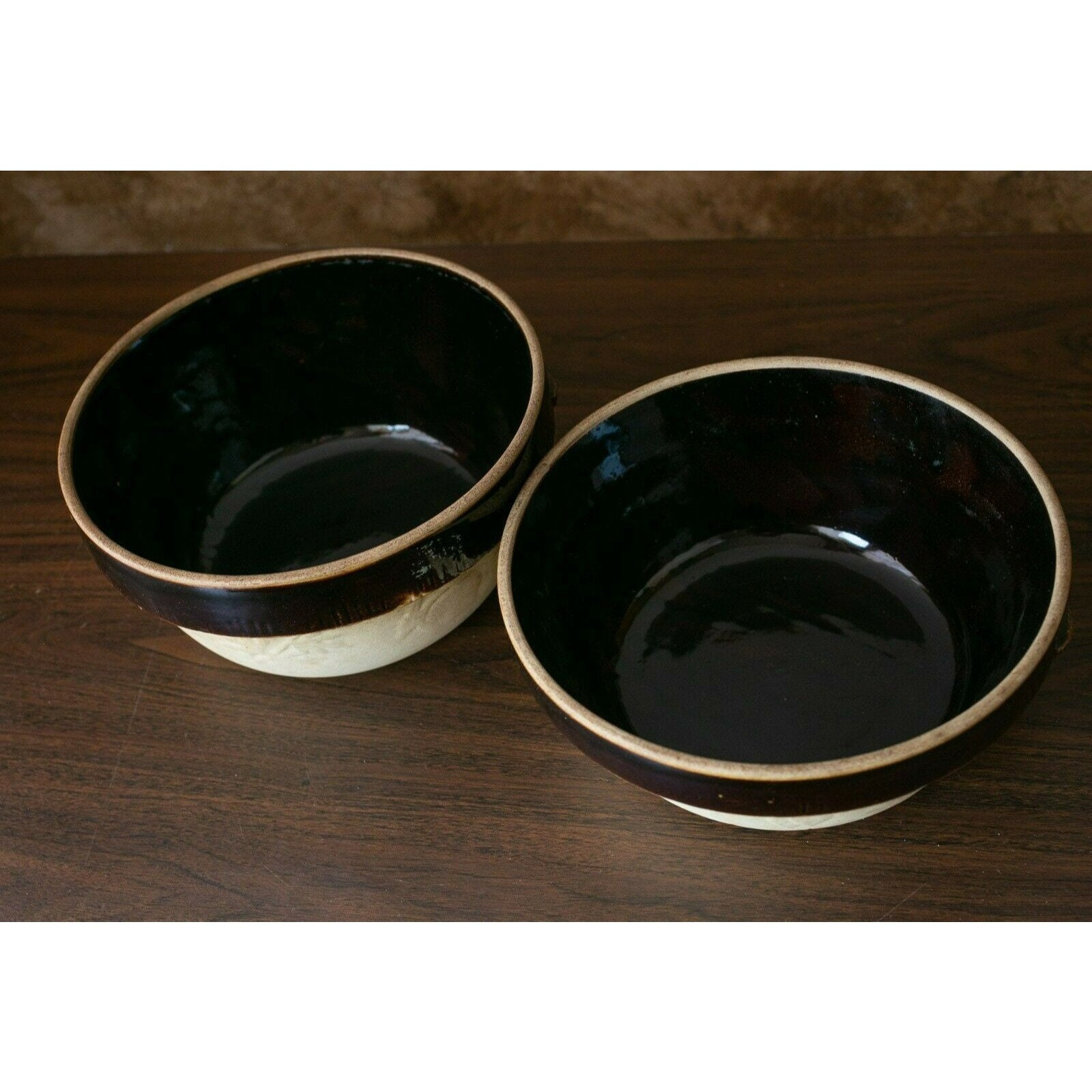 Vintage COOK RITE STONEWARE Crock Mixing Nesting Bowls Brown - Etsy