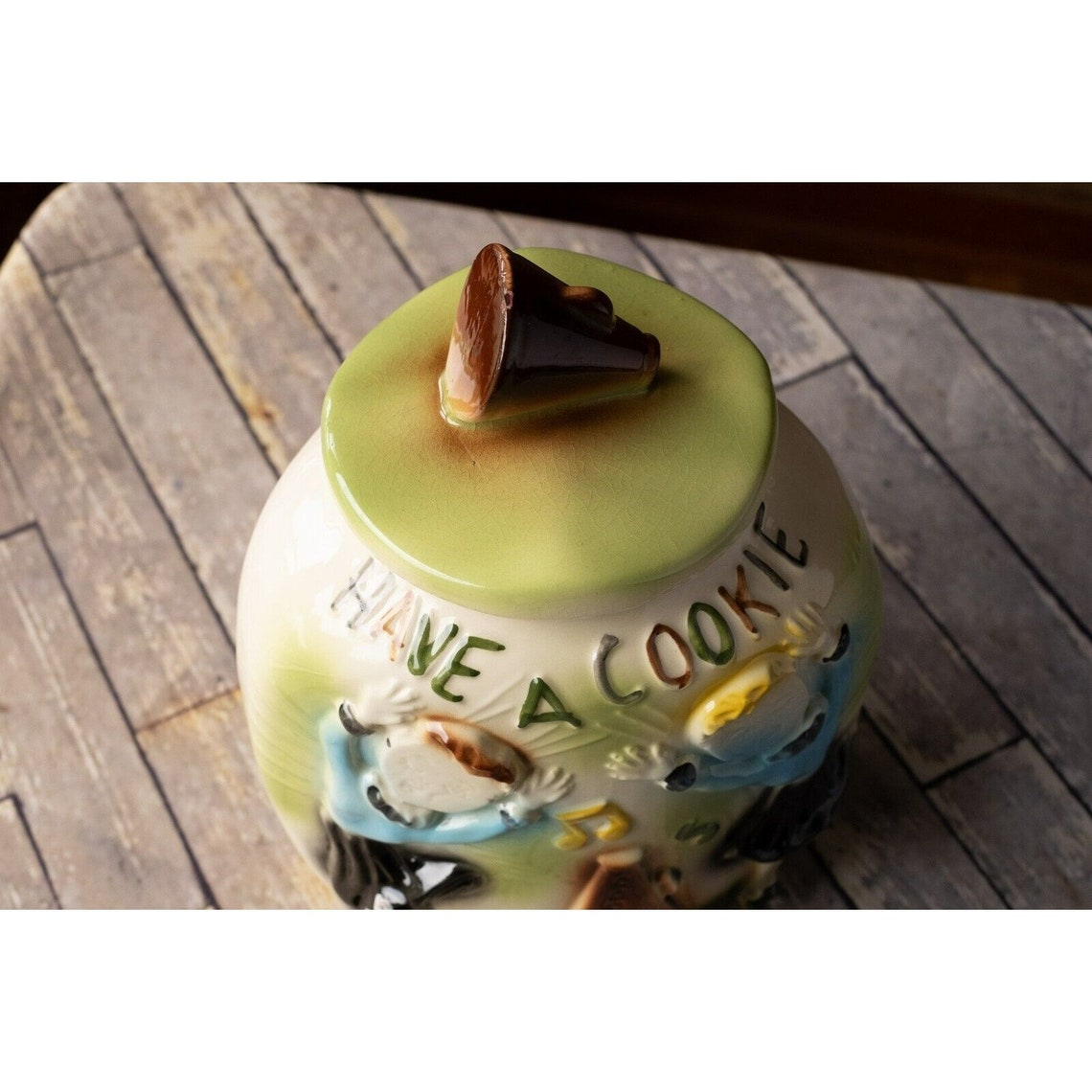 Vintage AMERICAN BISQUE Cheerleader Themed Corner Cookie Jar - Etsy