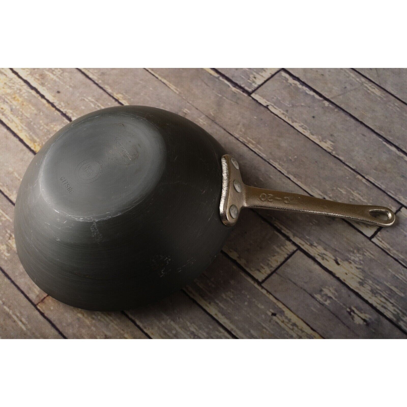 Vintage COMMERCIAL COOKWARE Hard Anodized Aluminum Wok 8.5 G175 pre ...