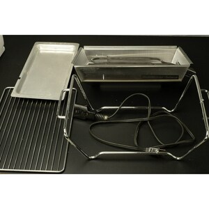 MAXIM Electric Broiler Barbeque Indoor Countertop SS 12x9" Complete ...