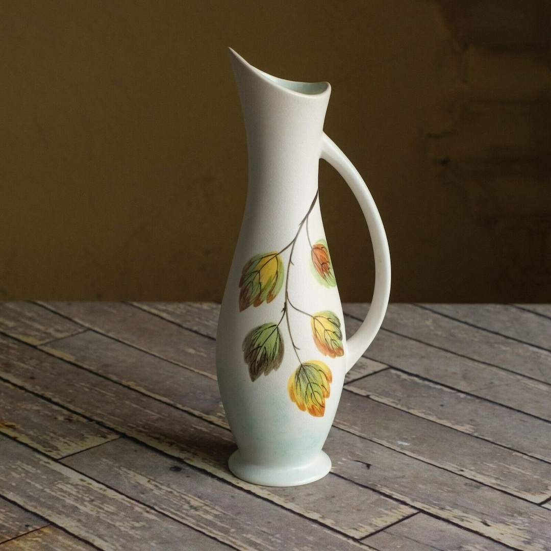 Vintage E. RADFORD England Hand Painted Pottery Vase With Autumn Fall ...