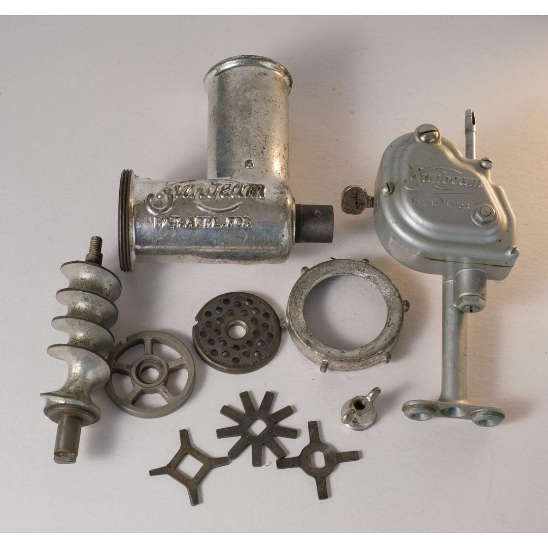 SUNBEAM MIXMASTER Meat Grinder Food Chopper #5 Patent Applied - Etsy