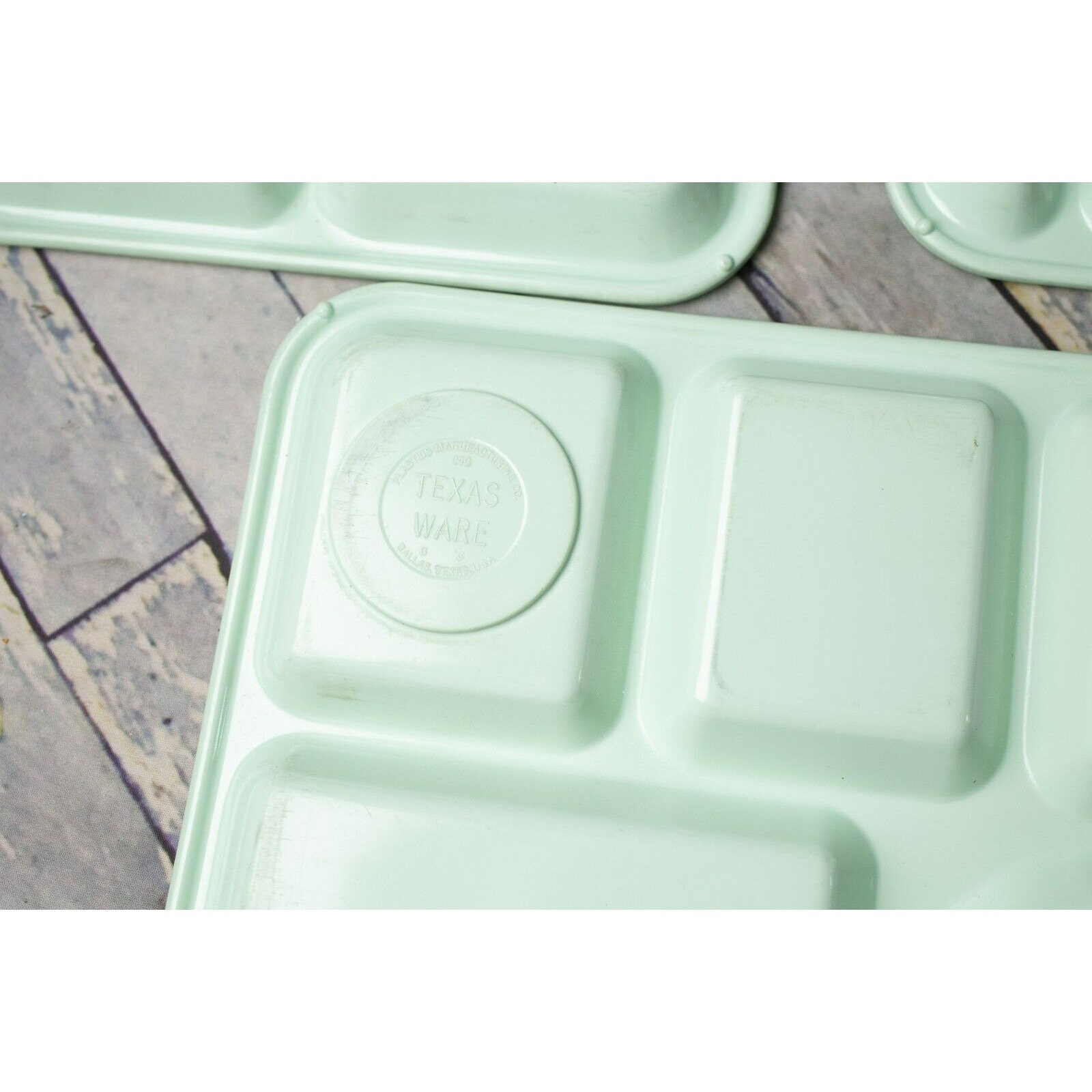 Vintage TEXAS WARE Mint Green Divided Trays Plates Lunch - Etsy