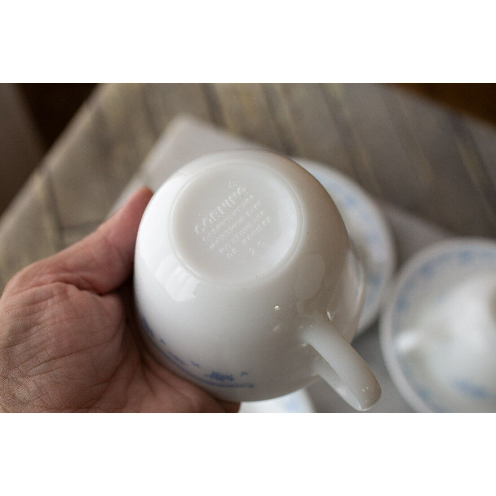 CORELLE by Corning Morning Blue Coffee Cups and Saucers 8 Pieces Total ...