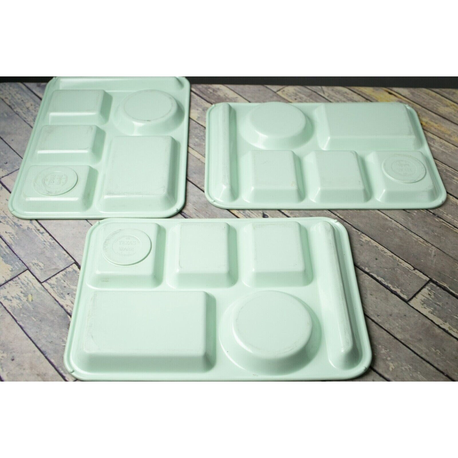 Vintage TEXAS WARE Mint Green Divided Trays Plates Lunch - Etsy
