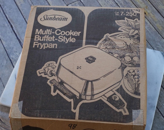 SUNBEAM Multi-cooker Buffet-style Electric Fry Pan Silver 7-250 New in ...