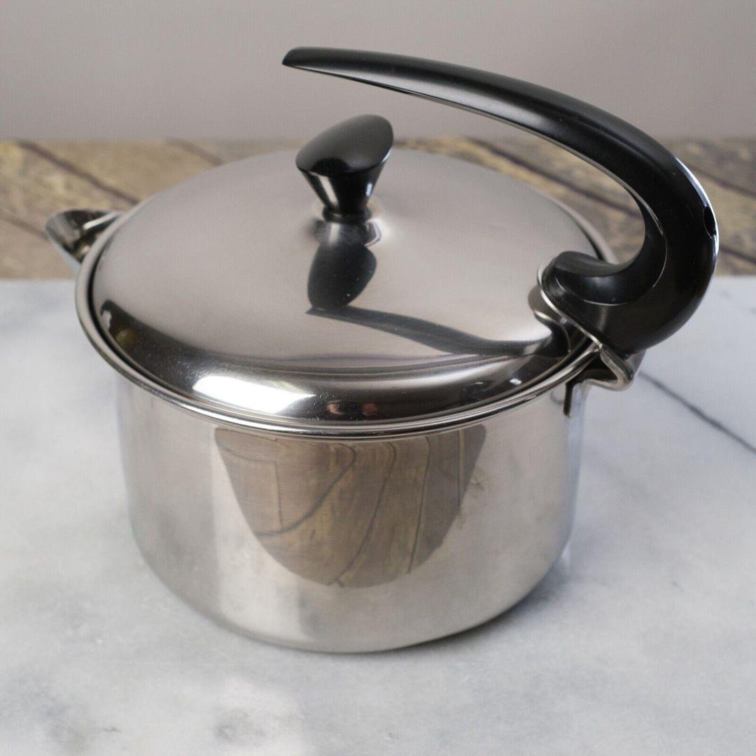 FARBERWARE Tea Kettle 2 Quart Stainless MCM Teapot 762 New York - Etsy