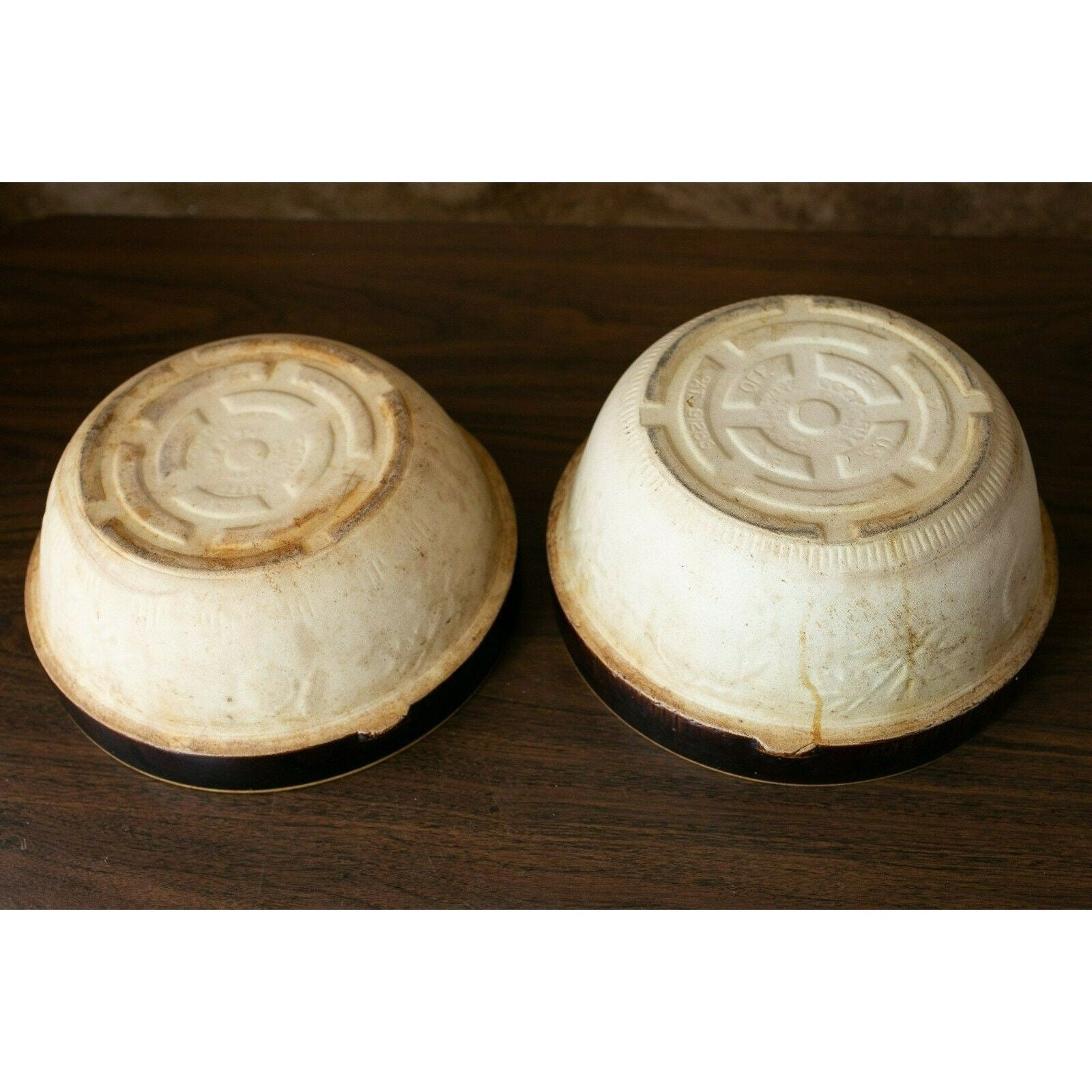 Vintage COOK RITE STONEWARE Crock Mixing Nesting Bowls Brown - Etsy