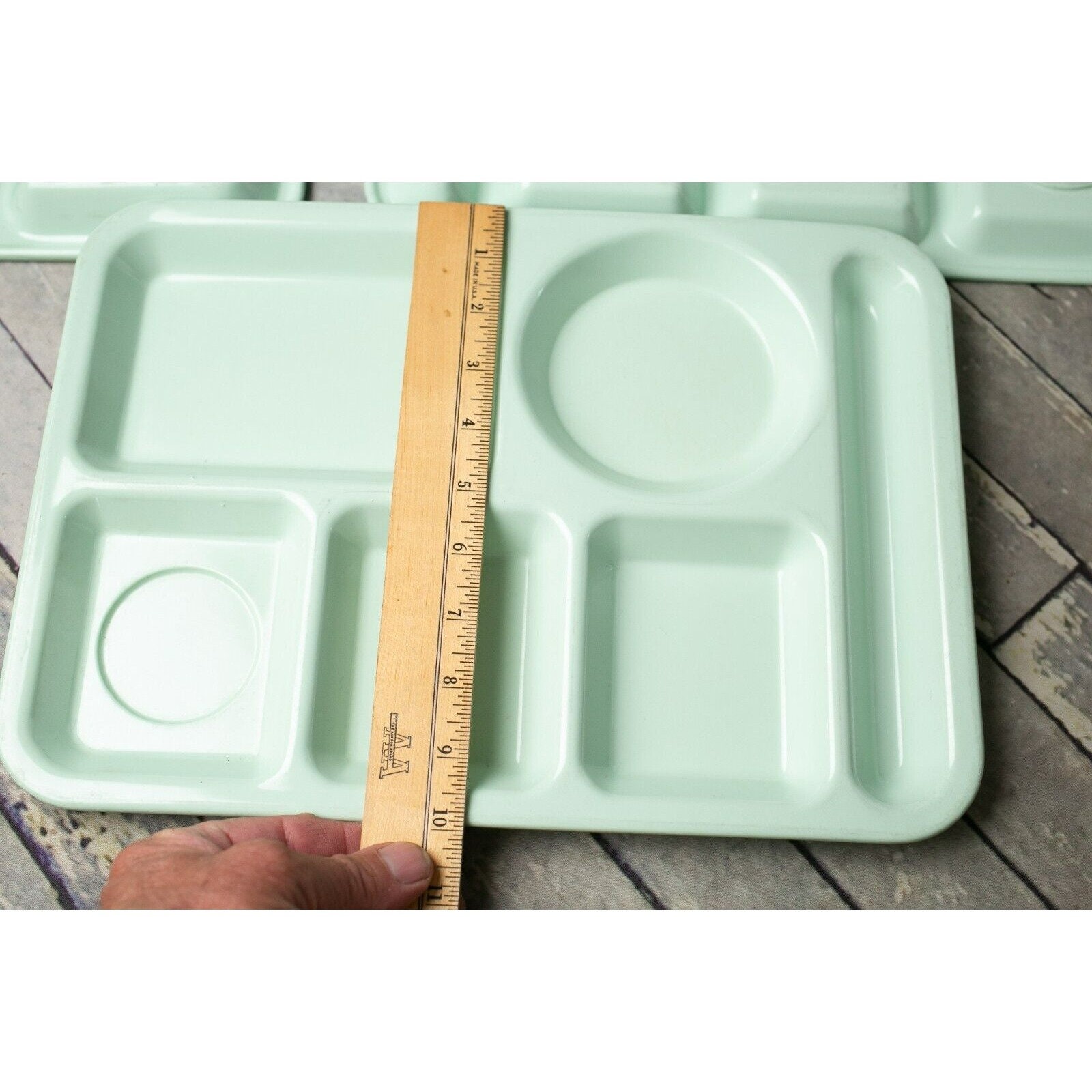 Vintage TEXAS WARE Mint Green Divided Trays Plates Lunch - Etsy