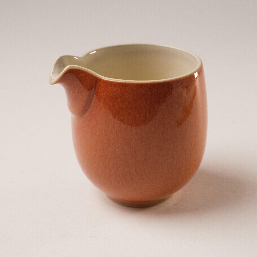 DENBY-LANGLEY Small Creamer Jug Fire Chilli Pattern (no Swirl) 3.25 ...