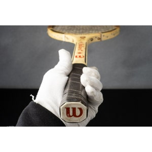 Vintage WILSON Jack Kramer Valiant Tennis Racquet 4 1/4 Autograph With ...