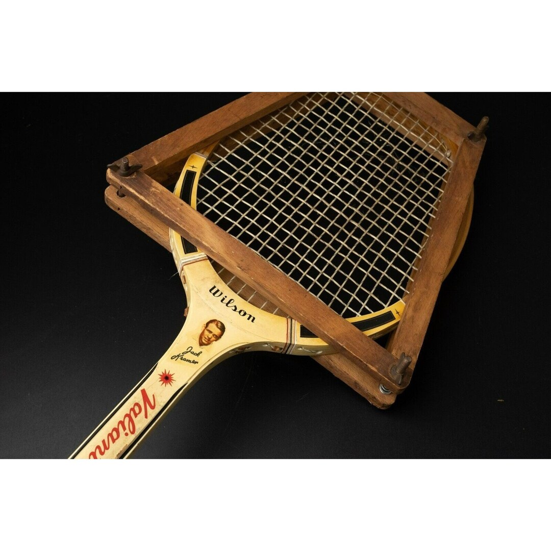 Vintage WILSON Jack Kramer Valiant Tennis Racquet 4 1/4 Autograph With ...