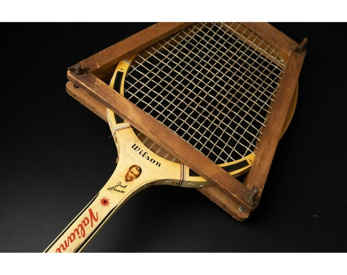 Vintage WILSON Jack Kramer Valiant Tennis Racquet 4 1/4 Autograph With ...