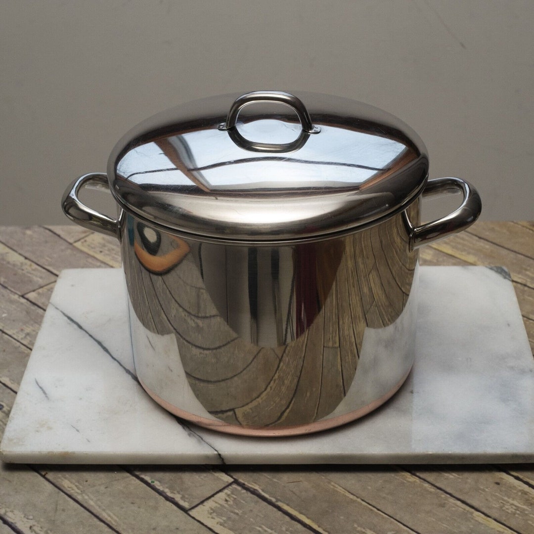 Vintage Revere Ware 10 Quart Stock Pot Clinton IL Stainless Steel ...