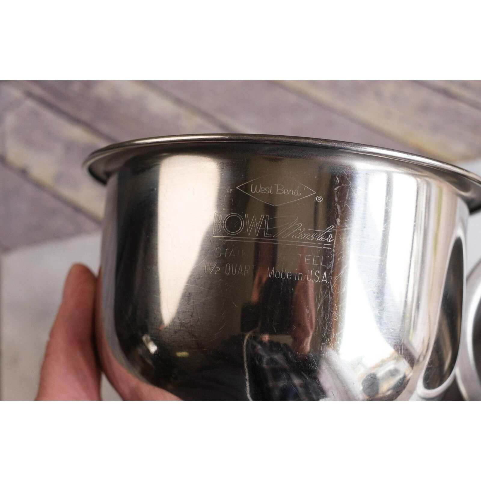 Vintage WEST BEND Bowl Master Stainless Steel Mixing Bowl 3/4 - Etsy