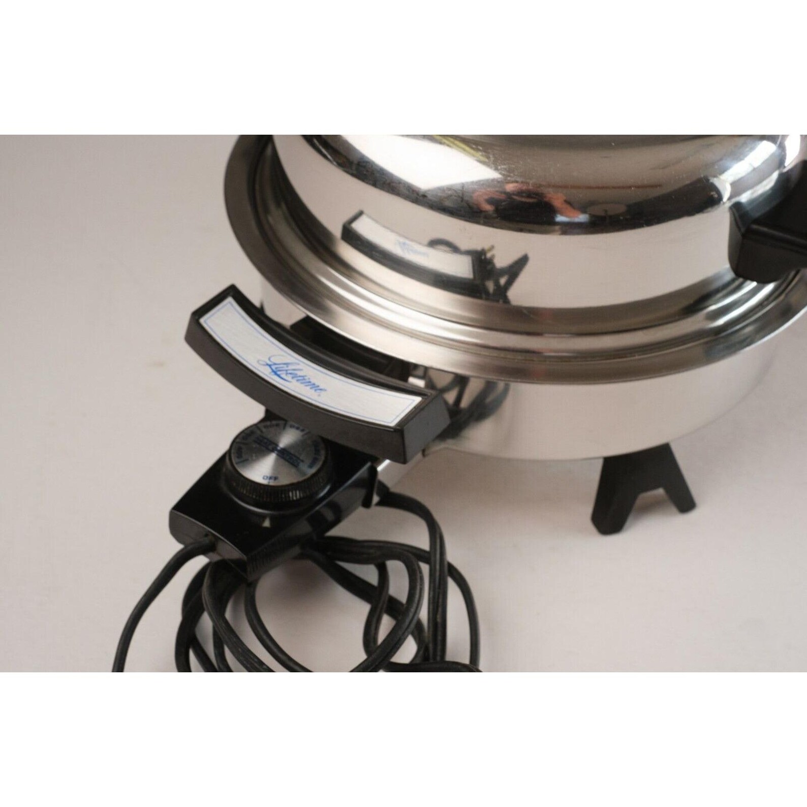 LIFETIME COOKWARE Electric Skillet Stainless 11 7906 Liquid Core ...