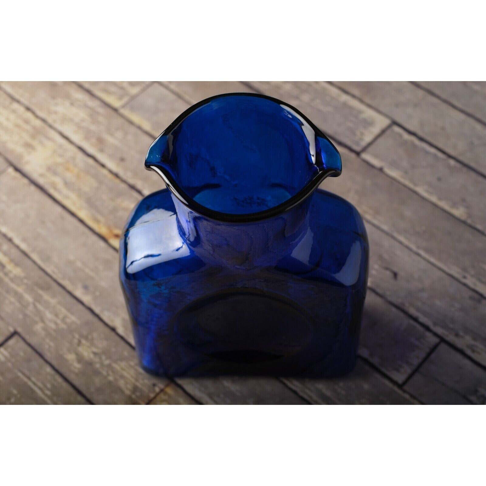 BLENKO Water Carafe 384 Glass Water Bottle or Carafe 8 Sapphire or ...