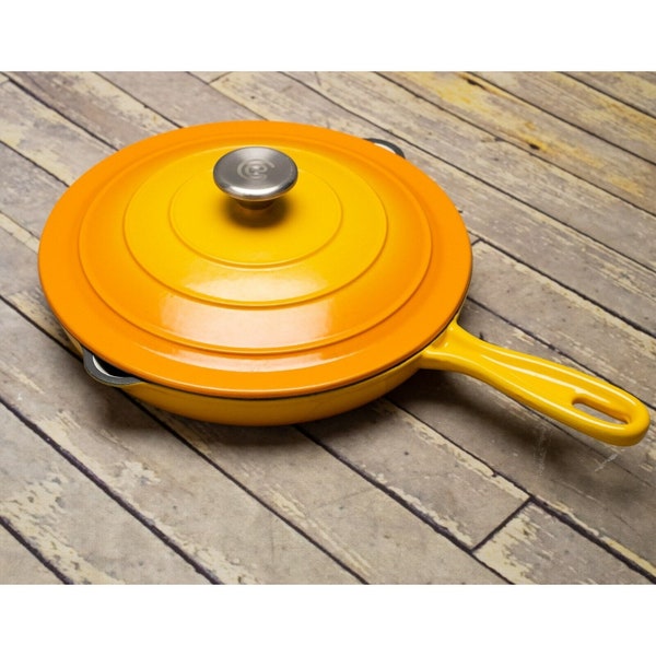 Yellow Enamel Pan - Etsy