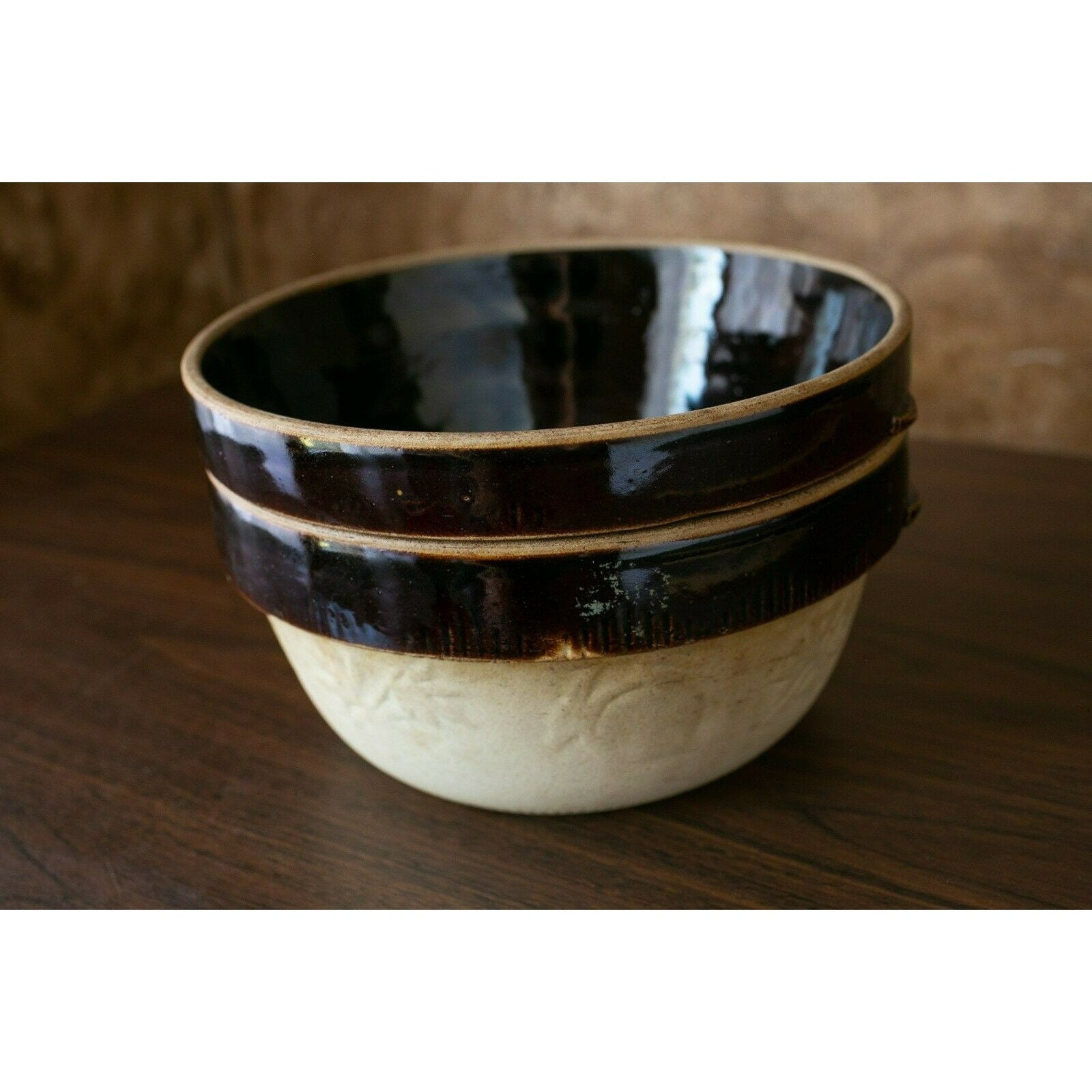 Vintage COOK RITE STONEWARE Crock Mixing Nesting Bowls Brown - Etsy