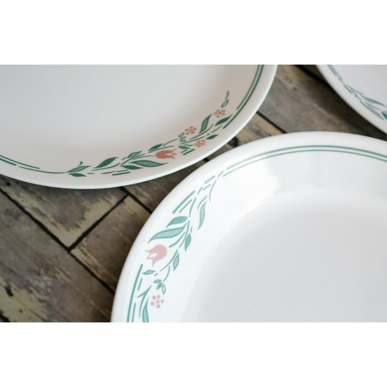 Vintage CORELLE Rosemarie Floral Pink Blue Flower Round Dinner - Etsy